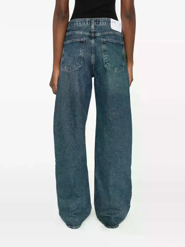 AGOLDE Asymmetrical Waistband Wide-leg Jeans