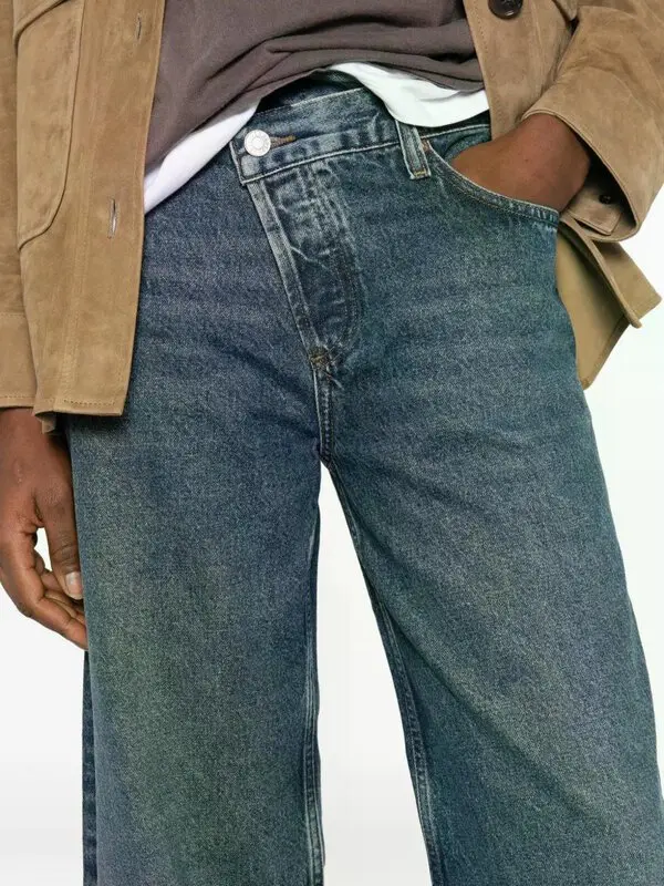 AGOLDE Asymmetrical Waistband Wide-leg Jeans