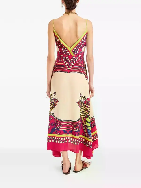 La DoubleJ Floral Print Midi Dress