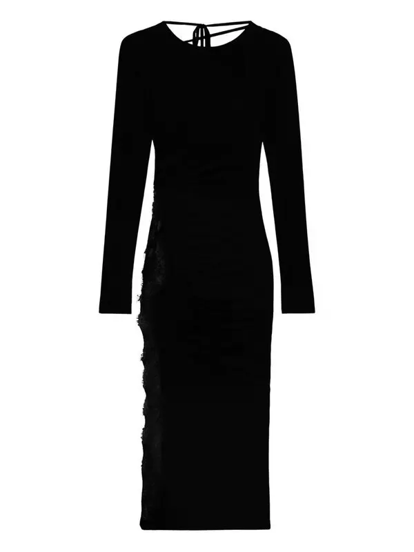 Blumarine Lace-insert Midi Dress