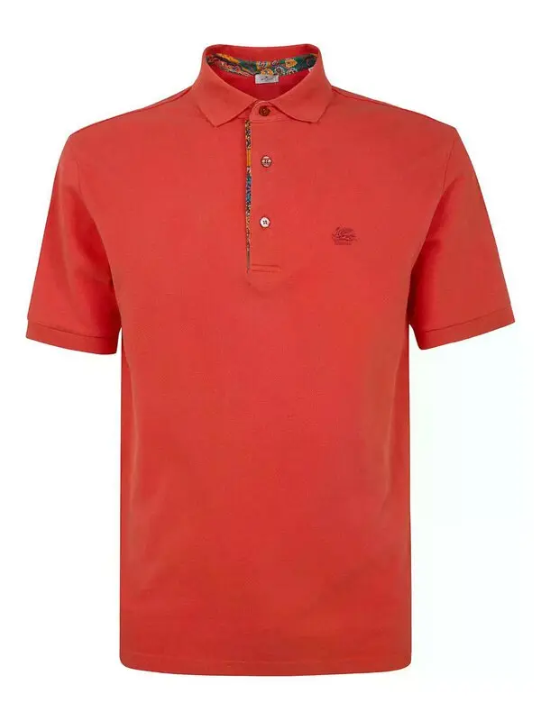 Etro Logo-detail Short-sleeve Polo Shirt