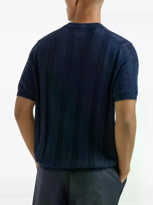 Brunello Cucinelli Ribbed Henley Top