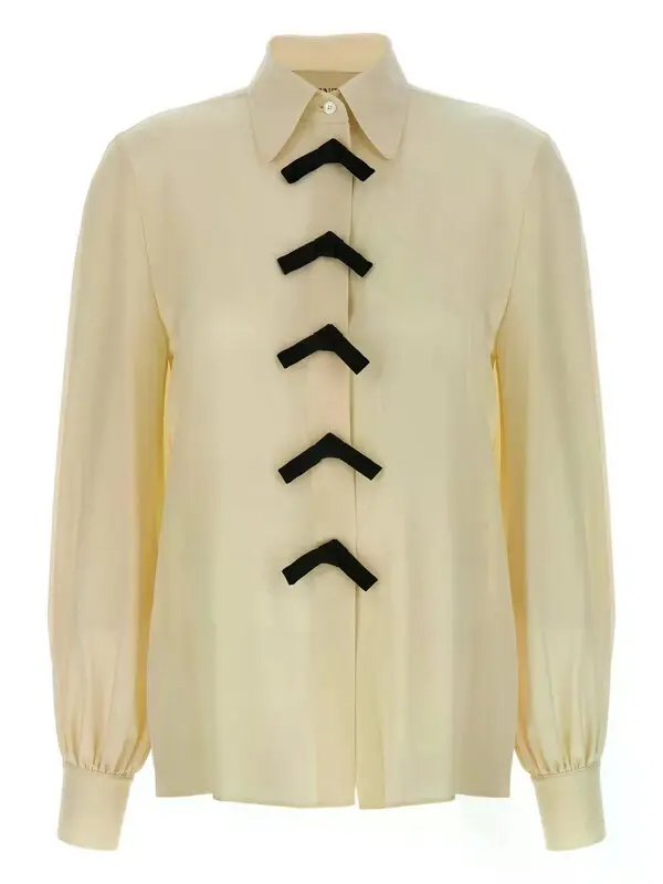 Valentino Garavani Bow Detail Shirt - Neutrals