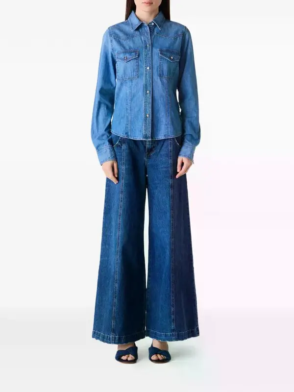 TWP Dancing In The Dark Wide Leg Jeans