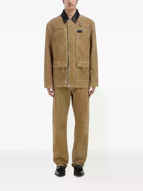 FERRAGAMO Cargo Trousers With Flocked Patch Pockets