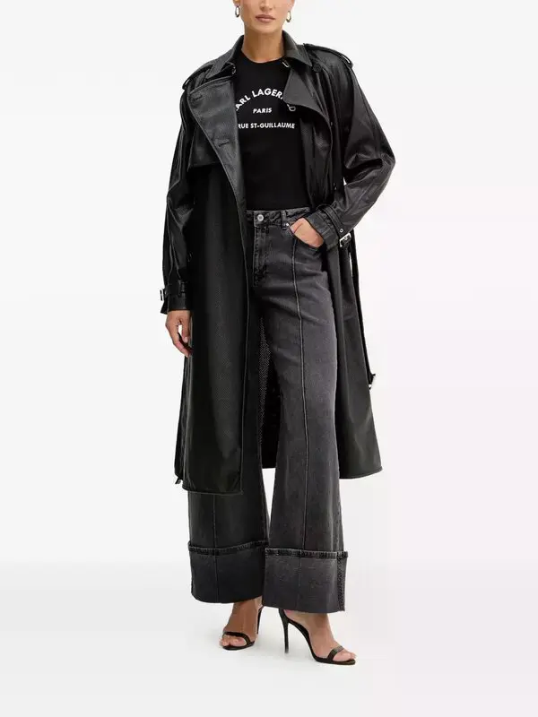 Karl Lagerfeld Cuffed Five-pocket Jeans