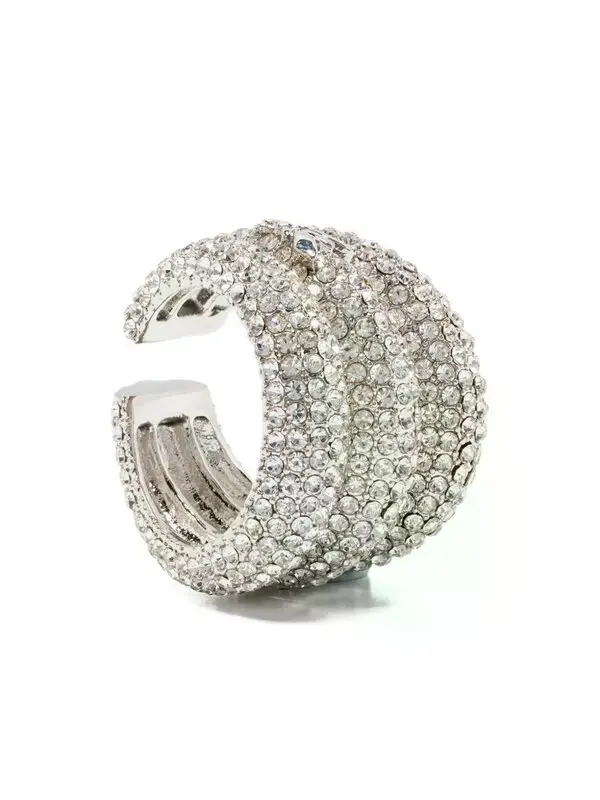 Patrizia Pepe Crystal-embellished Clip-on Earring