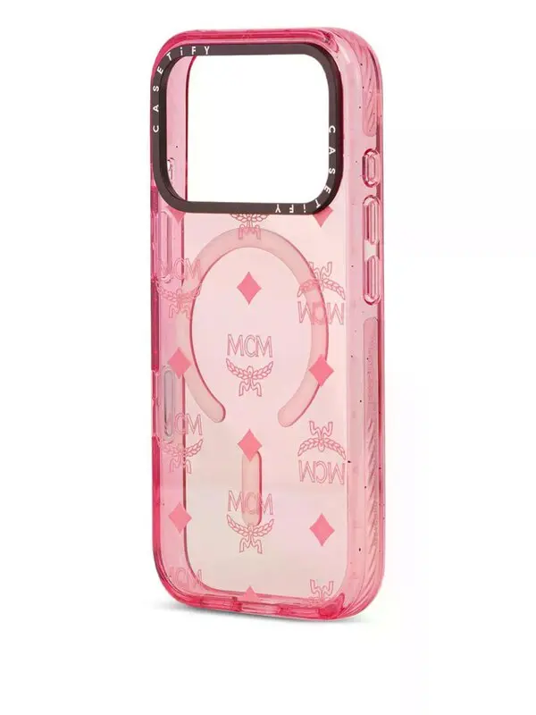 Mcm X Casetify Monogram-pattern Iphone 17 Pro Case