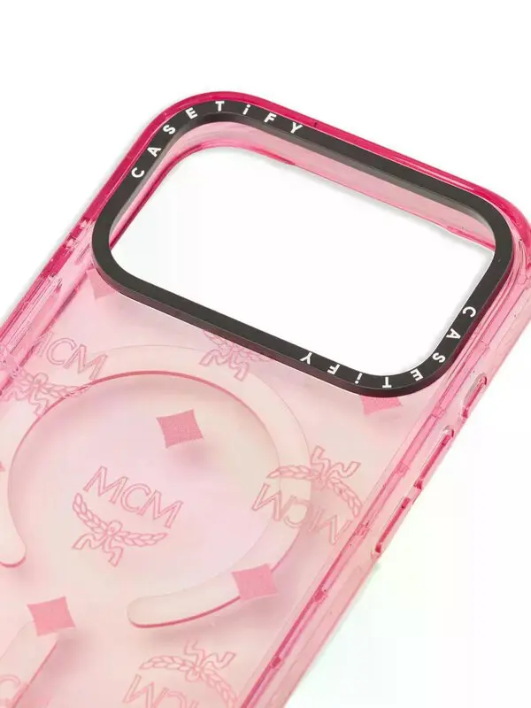 Mcm X Casetify Monogram-pattern Iphone 17 Pro Case