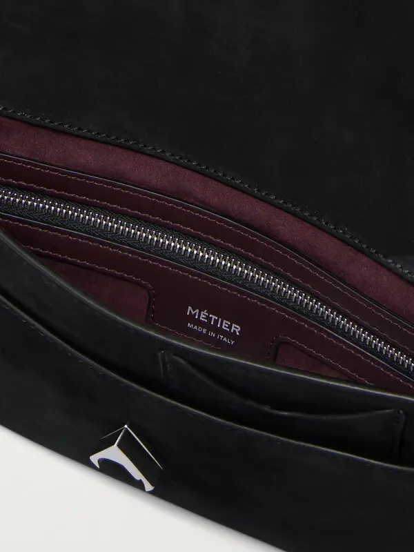 METIER Edge Nubuck Clutch - Black