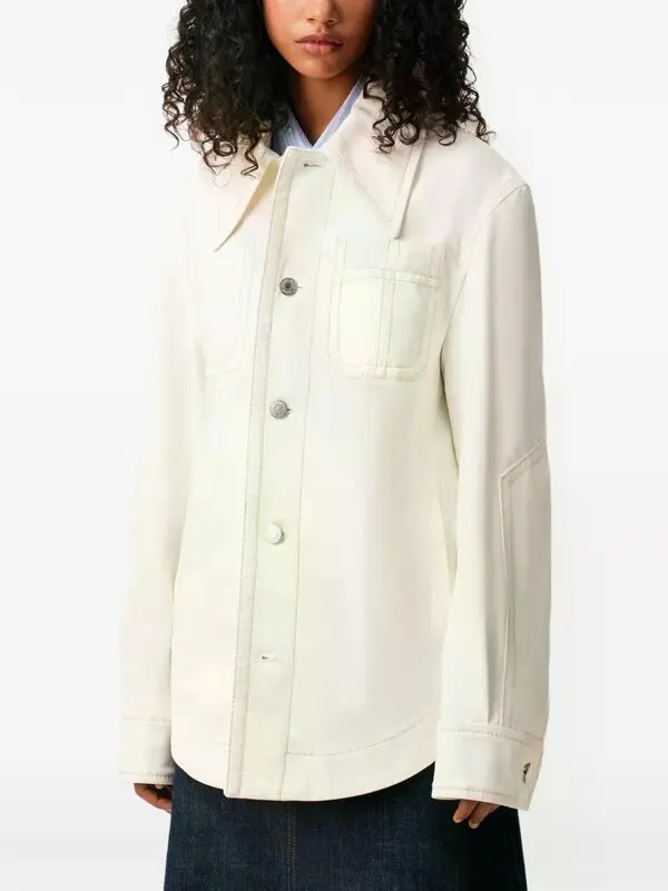 AMI Paris Oversize Cotton Canvas Worker Overshirt