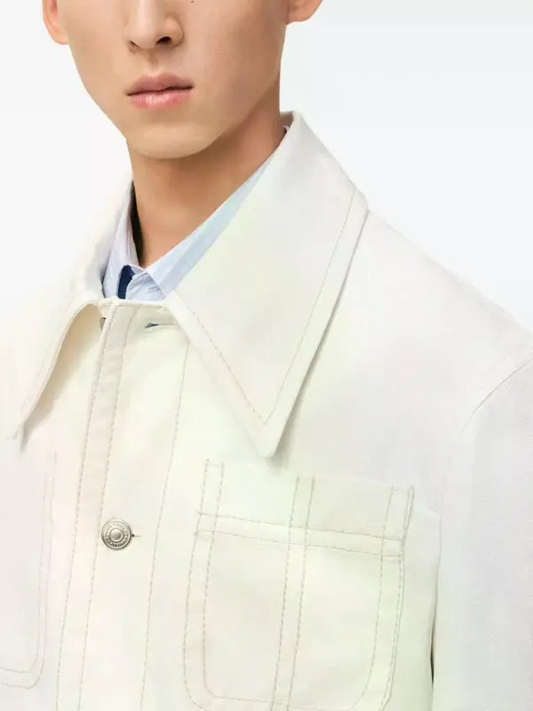 AMI Paris Oversize Cotton Canvas Worker Overshirt