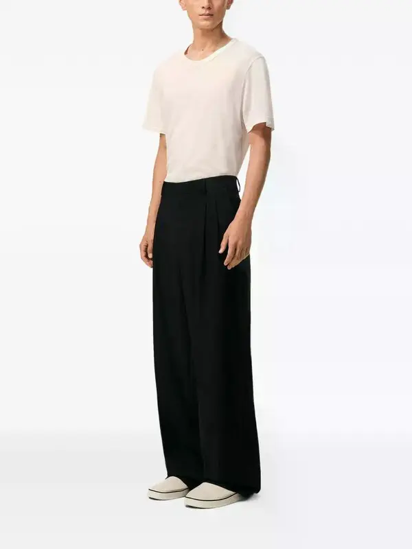 AMI Paris Low Waist Wide Leg Trousers