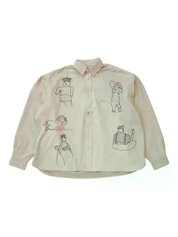 GLASS CYPRESS 5 Figure Shirt - Neutrals