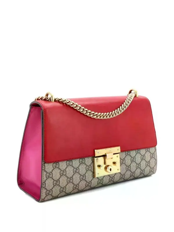 Gucci Padlock Gg Coated Canvas And Leather Shoulder Bag