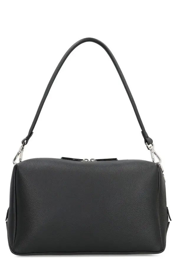 Fendi Leather Hobo Bag - Black