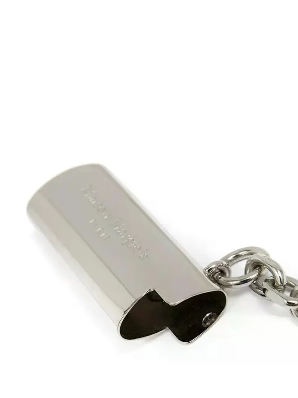MAISON MARGIELA Lighter Case Keyring - Silver