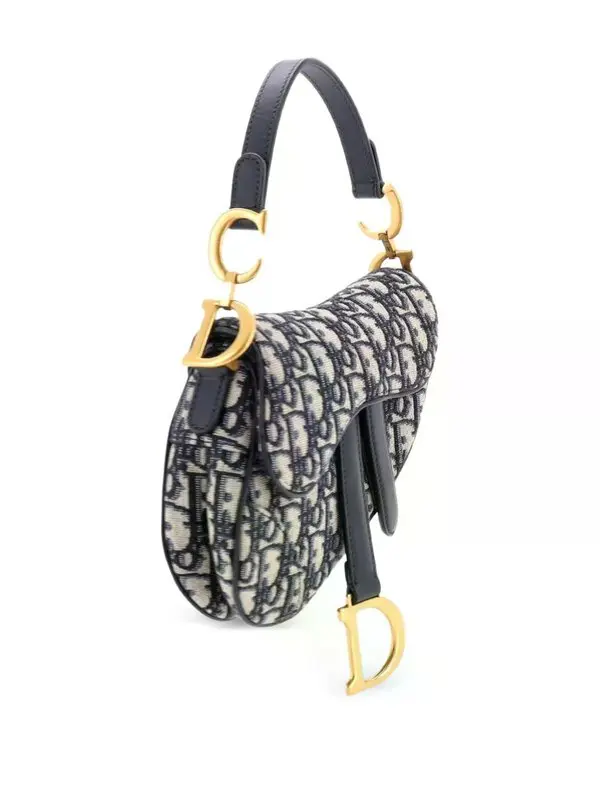 Dior Saddle Handbag Oblique Canvas Mini Shoulder Bag - Blue