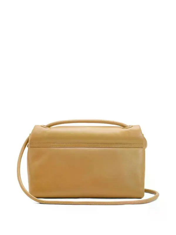 AMI Paris Voulez-vous Leather Shoulder Bag - Neutrals