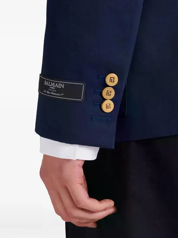 Balmain Twill Two-button Blazer