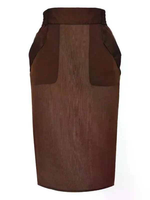 Saint Laurent Sheer Pocket Skirt