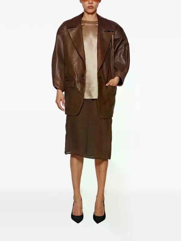 Saint Laurent Sheer Pocket Skirt