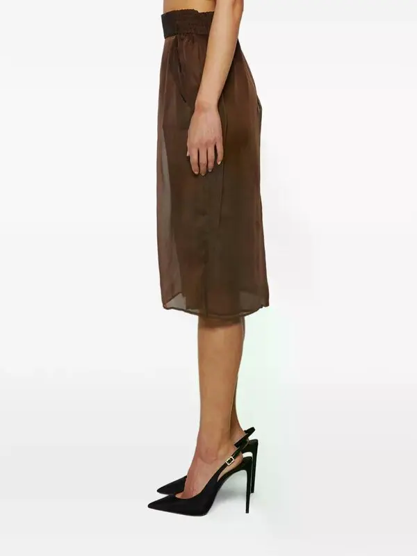 Saint Laurent Sheer Pocket Skirt