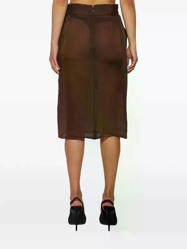 Saint Laurent Sheer Pocket Skirt