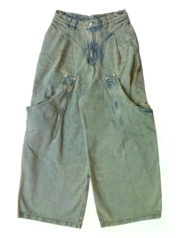 NAMESAKE Bib Denim Trousers - Blue