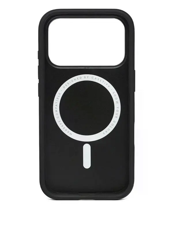 Mcm X Casetify Monogram-pattern Iphone 17 Pro Case - Black