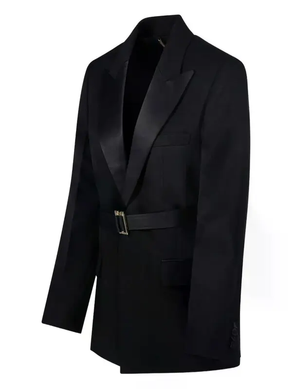 Victoria Beckham Belted Peak-lapel Jacket