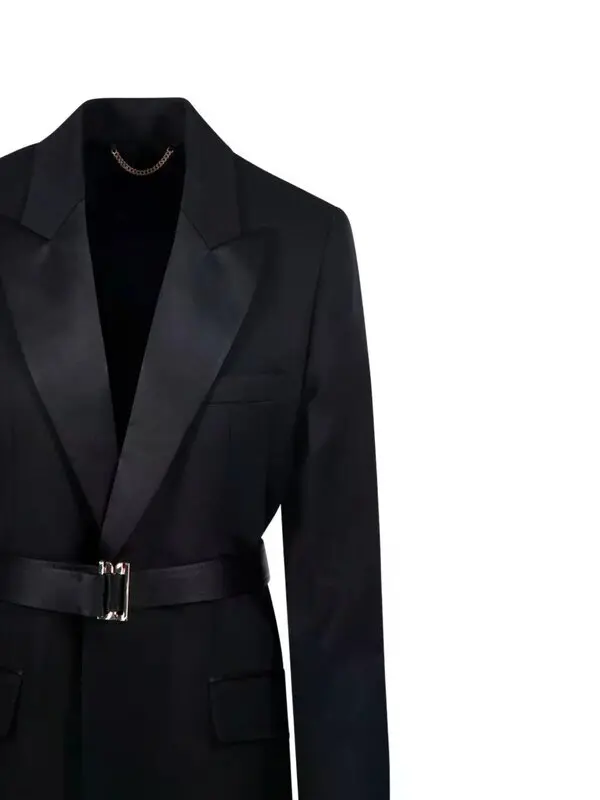 Victoria Beckham Belted Peak-lapel Jacket