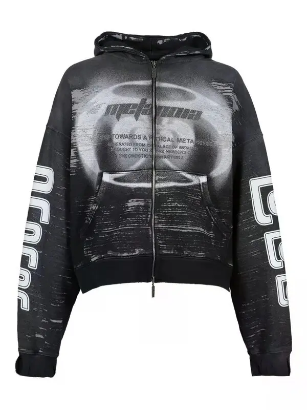 RRR123 Graphic Zip Hoodie