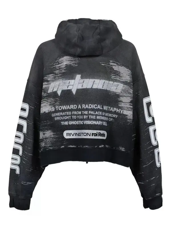 RRR123 Graphic Zip Hoodie