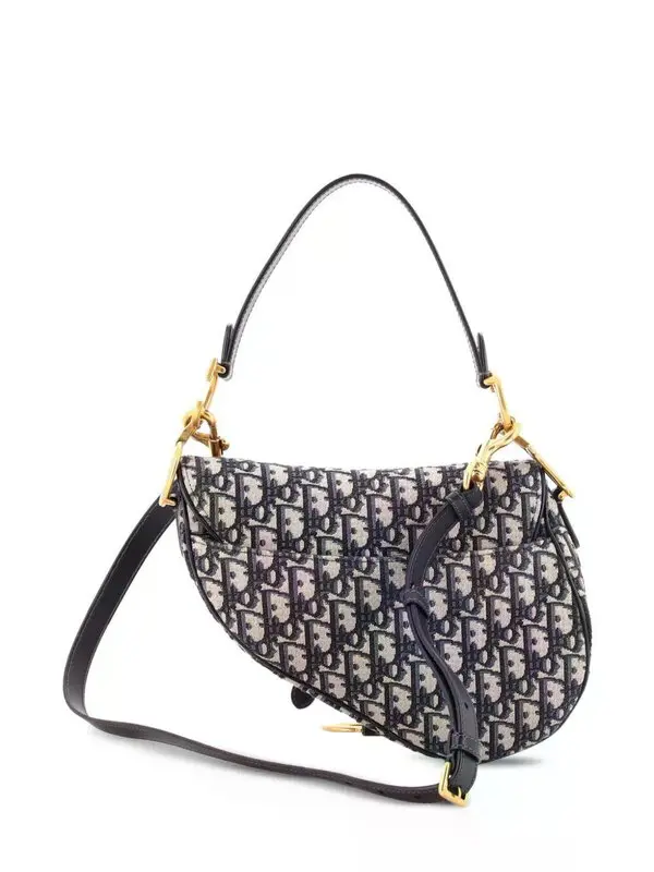 Dior Saddle Handbag Oblique Canvas Medium - Blue