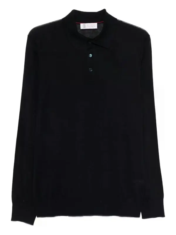 Brunello Cucinelli Long-sleeve Polo Shirt