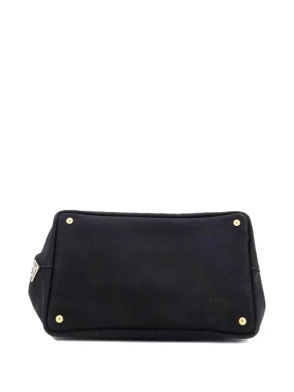 Prada Canapa Convertible Canvas Medium Tote Bag