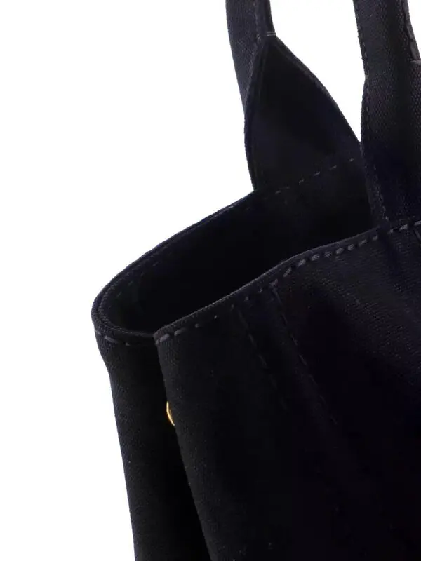 Prada Canapa Convertible Canvas Medium Tote Bag