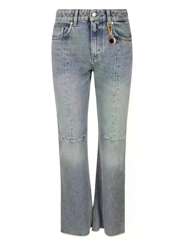Stella McCartney Mid-rise Kick-flare Jeans With Charm Detail