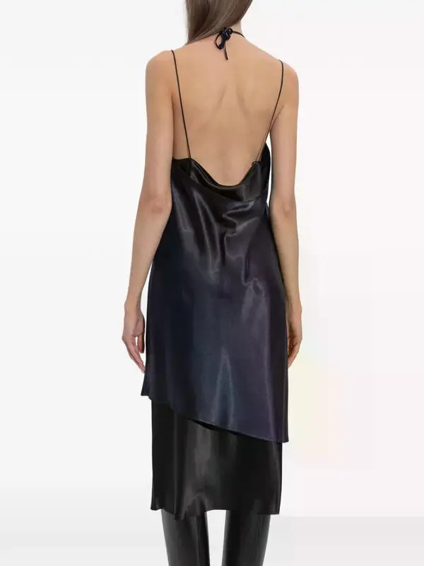 Vetements Asymmetric Halterneck Midi Dress