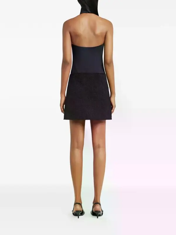 COURREGES Buttoned Mini Skirt - Black