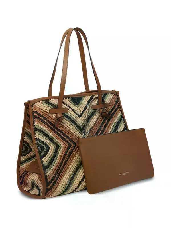 MARCELLA CLUB Chevron Pattern Tote Bag