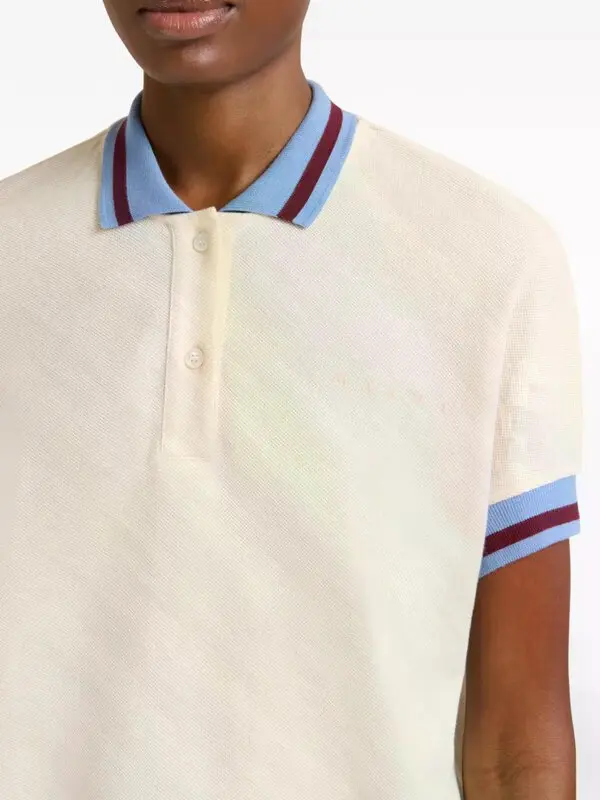 Marni Striped Collar Polo Shirt