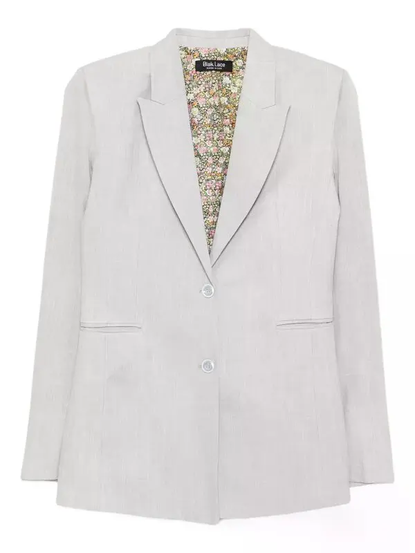 BLAKLACE Single-breasted Blazer - Grey