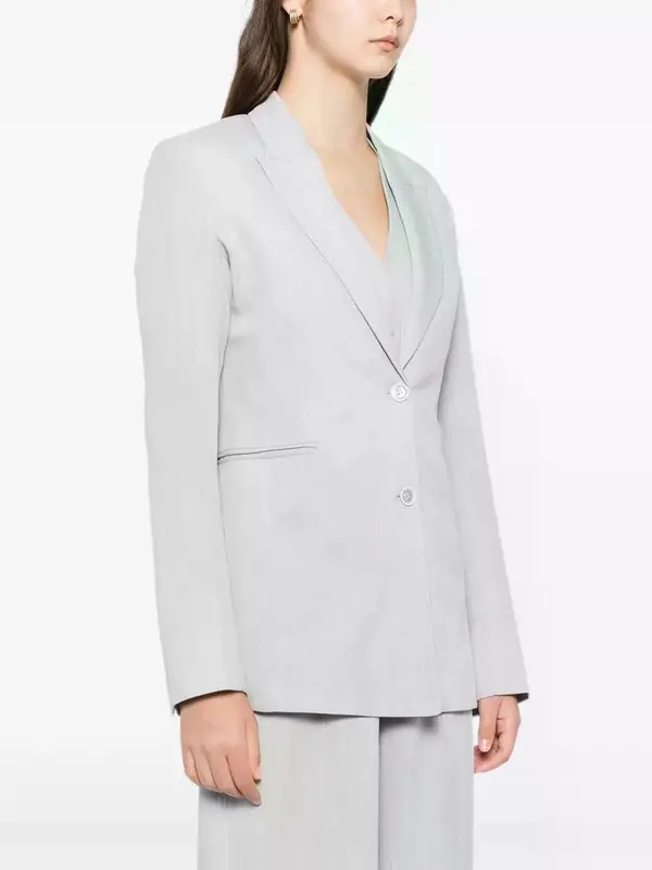BLAKLACE Single-breasted Blazer - Grey