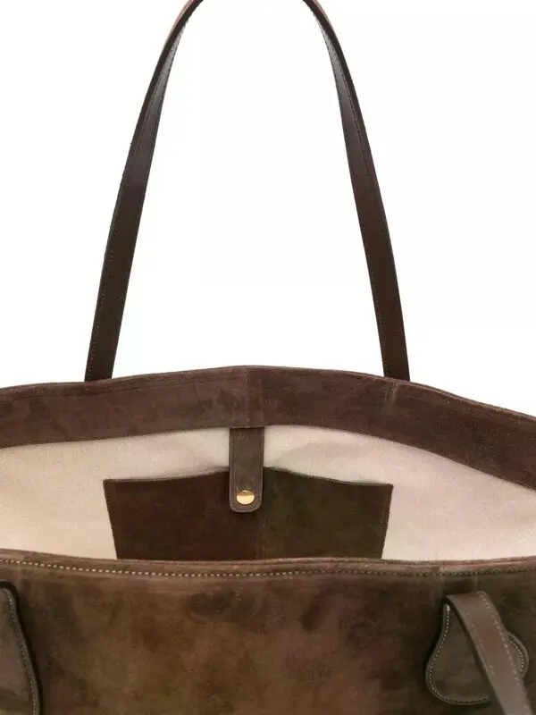 LIFFNER Mega Sprout Suede Tote Bag - Brown