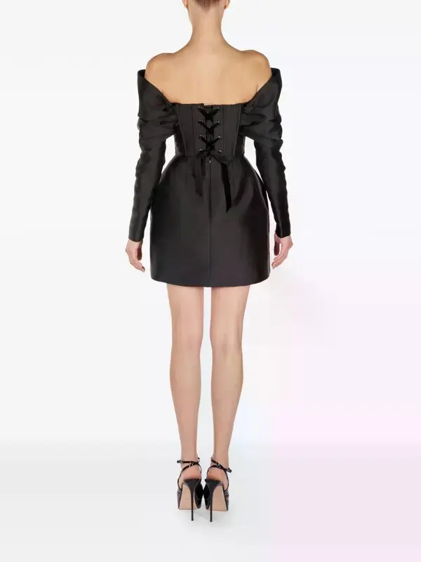 ARAFTU Embellished-detail Mini Dress - Black