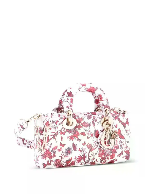 Dior Lady D-joy Printed Leather Small Satchel - Multicolour