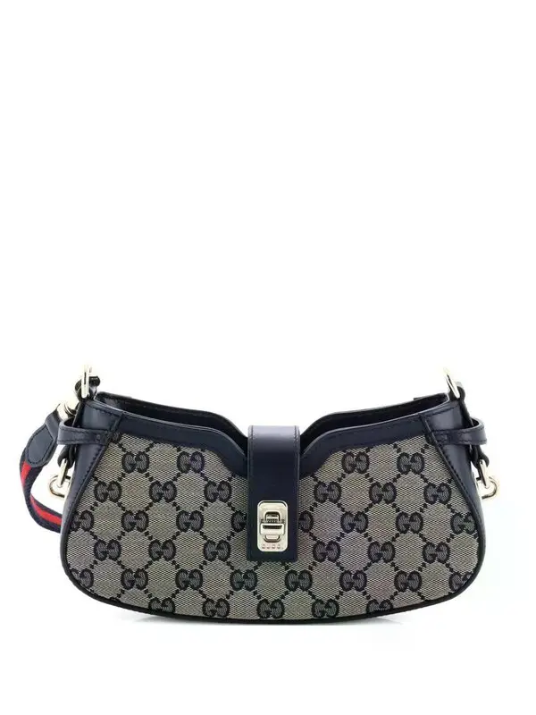 Gucci Gg Canvas Mini Shoulder Bag - Blue