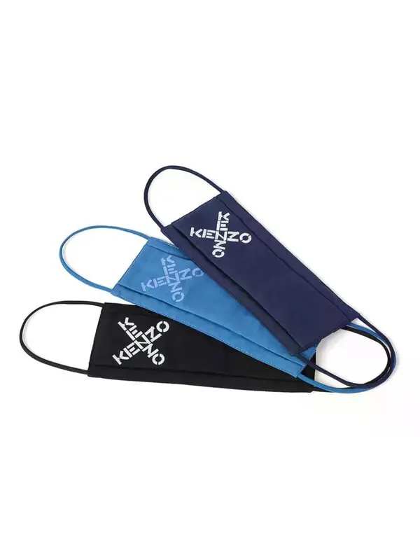 Kenzo Logo Face Masks - Blue